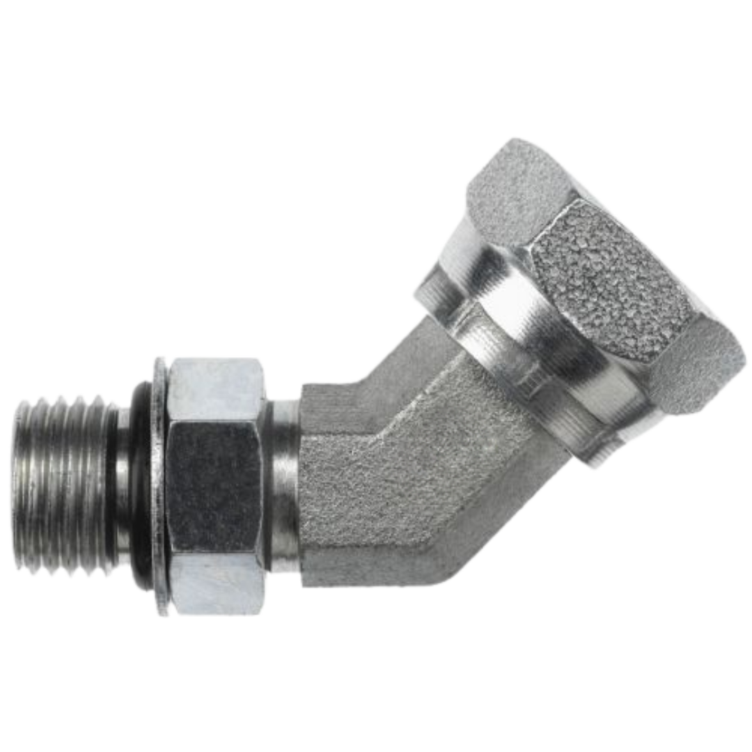 6902-16-20-NWO-FG : OneHydraulics 45-Degree Steel Adapter, 1-5/16-12