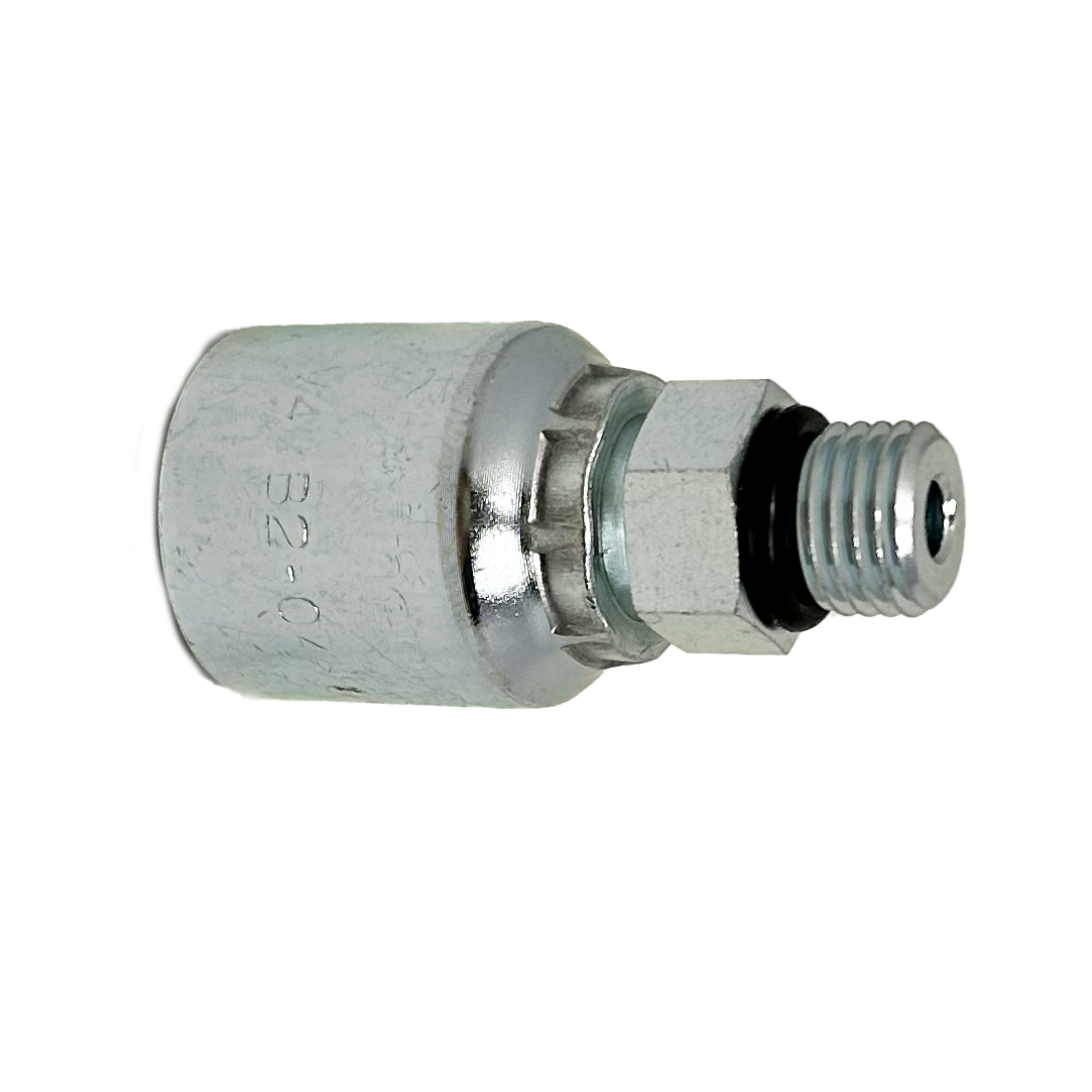 B2-OBM-0408: Continental Hose Fitting, 0.25 (1/4") Hose ID x 3/4-16 Ma