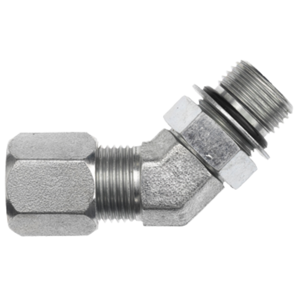C6802-04-04-NWO-FG-SS : OneHydraulics 45-Degree Stainless Adapter, 7/1