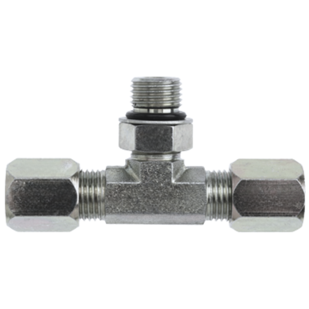 C6803-06-06-06-NWO-SS : OneHydraulics Branch Tee Stainless Adapter, 9/