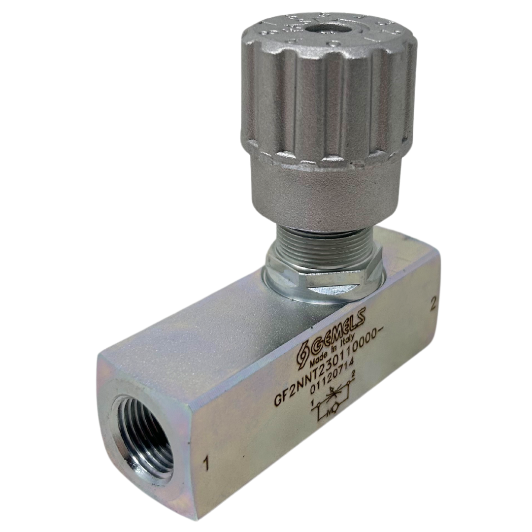 RF N3/8 PN400 CS : Gemels Flow Control Valve, 3/8 NPT, 5800psi rated,