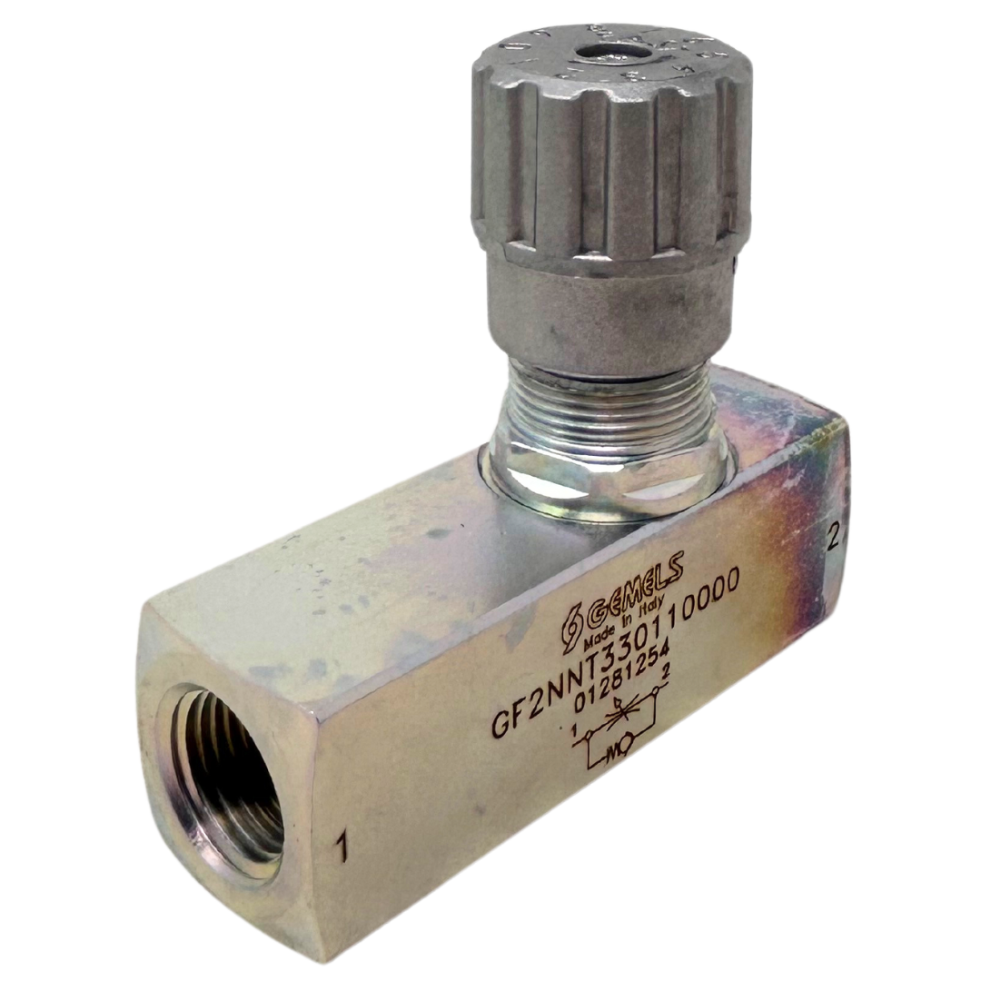 RF N1/2 PN400 CS : Gemels Flow Control Valve, 1/2 NPT, 5800psi rated,