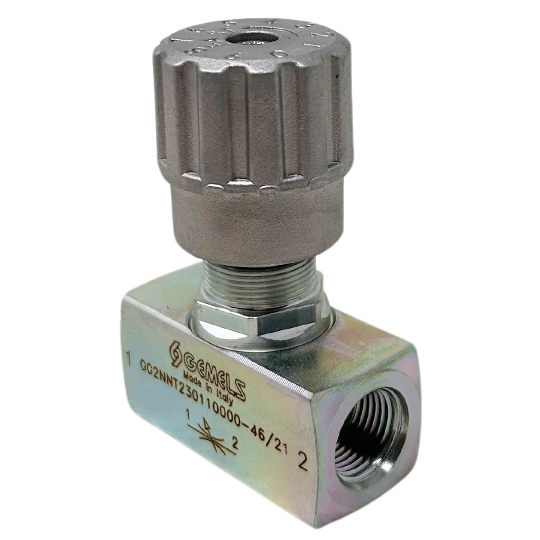 BD N3/8 PN400 CS : Gemels Needle Valve, 3/8 NPT, 5800psi rated, Carbon