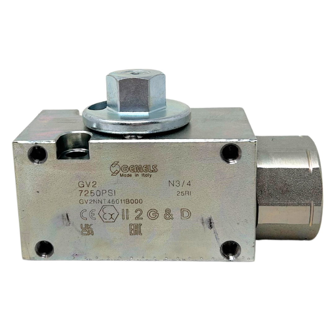 GV2 N1/2 DN13 1111AE PN500 : Gemels Two-Way Excavator Ball Valve, 1/2