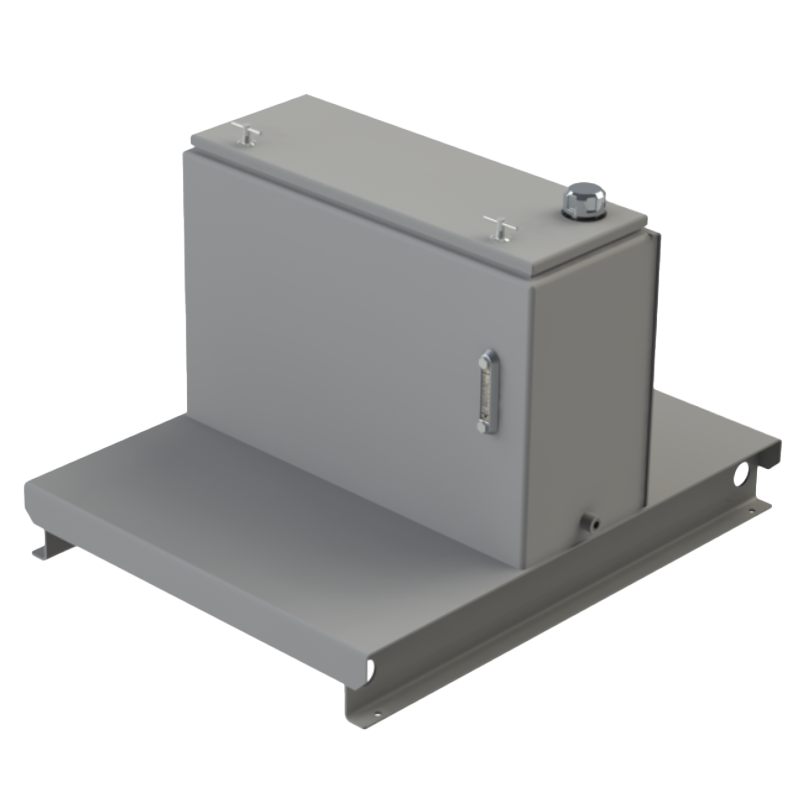 RTP300-HT : Magnaloy Reservoir, T-Shaped, Hinged Top, Carbon Steel, 30