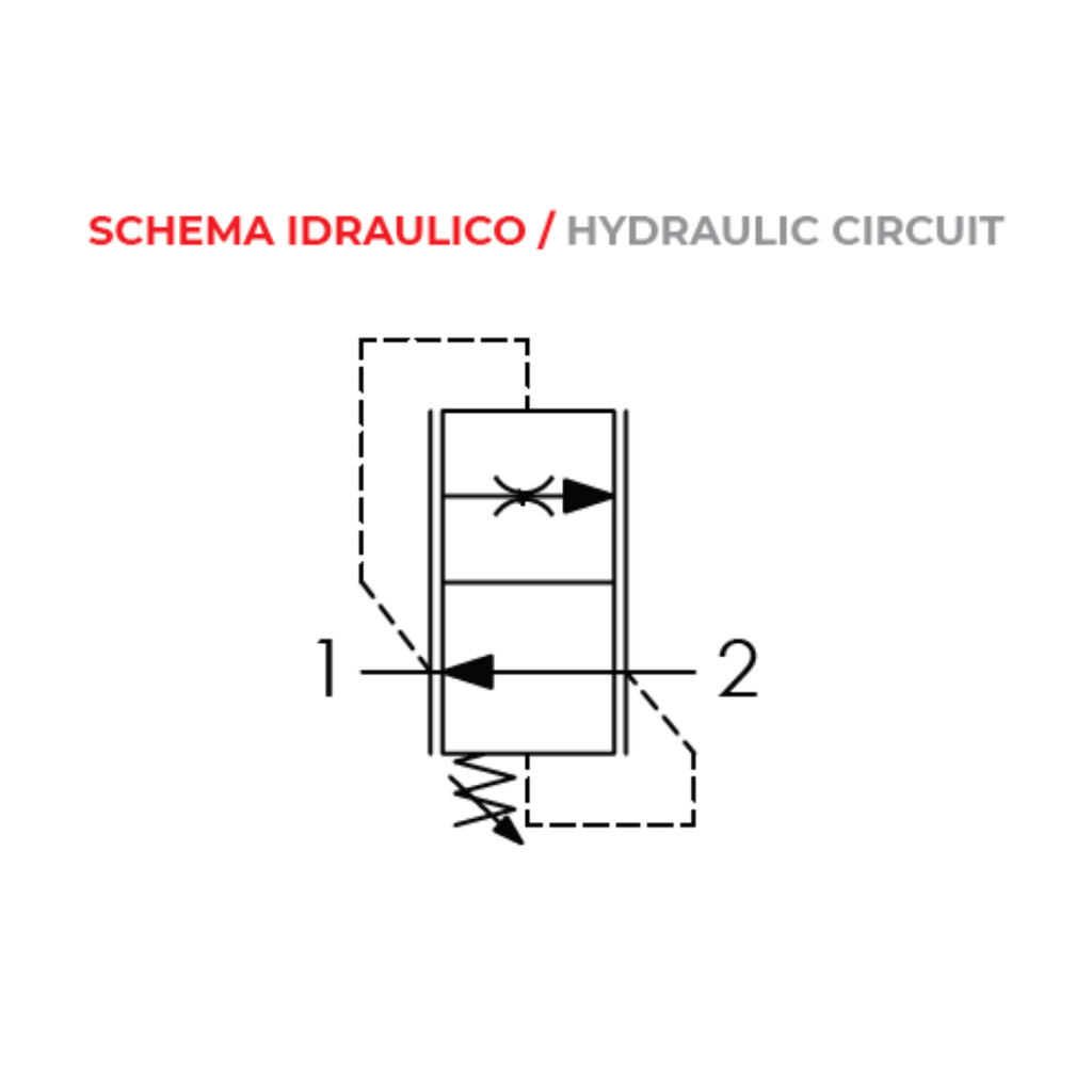 VRD340D : Oleoweb Adjustable Pressure Comp Flow Control Valve, 39.6GPM