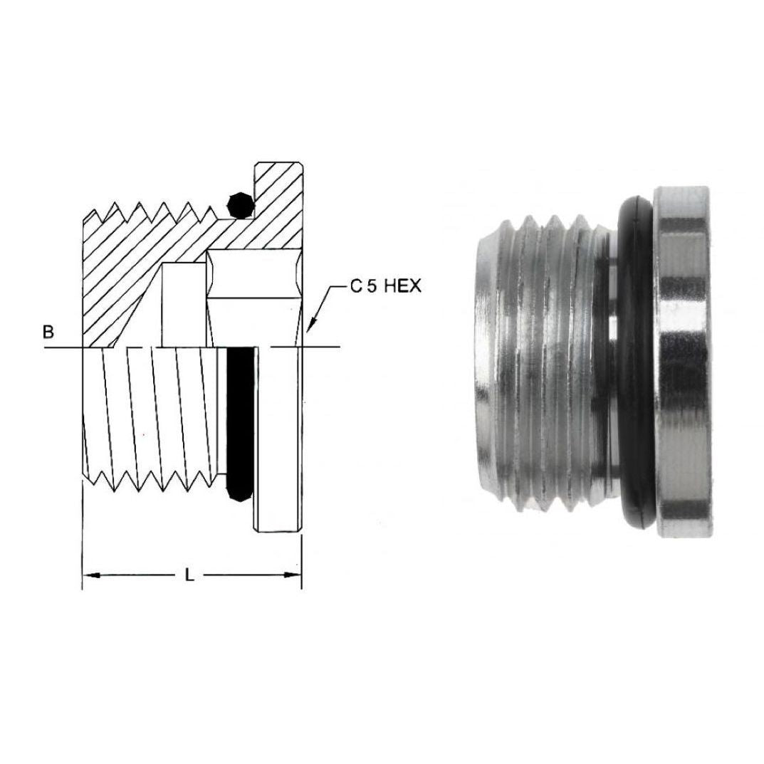 ORB Plugs - Smooth Hollow Hex Head Plug