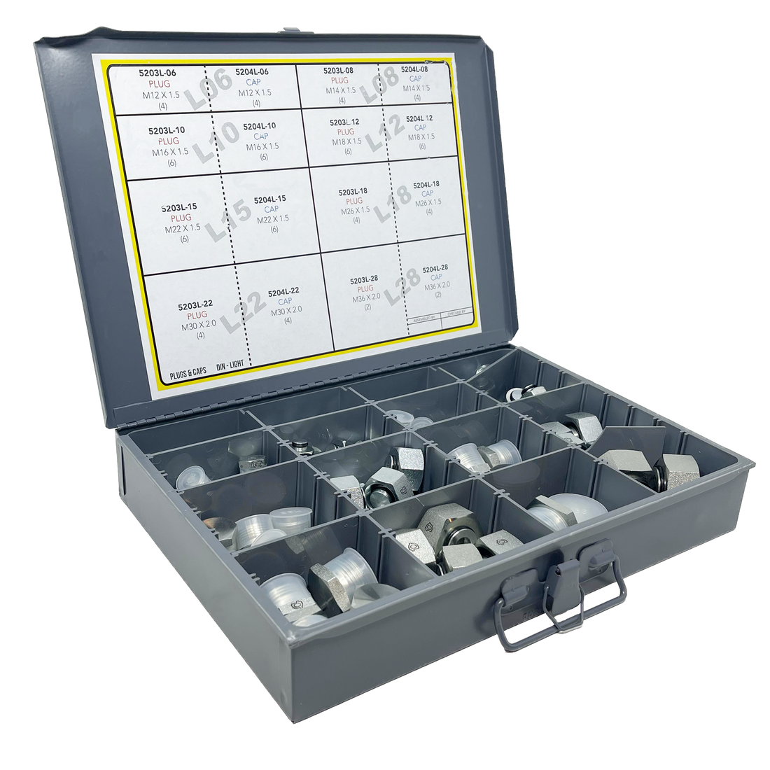 KIT-PL&CP-DIN-L : ADAPTALL DIN PLUG & CAP KIT - LIGHT