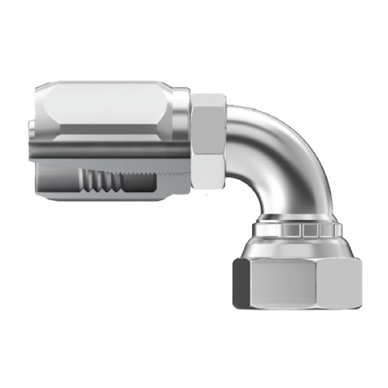 FG-JCFX90L-1616 : Continental Hose Fitting, 0.875 (7/8") Hose ID, 1-5/