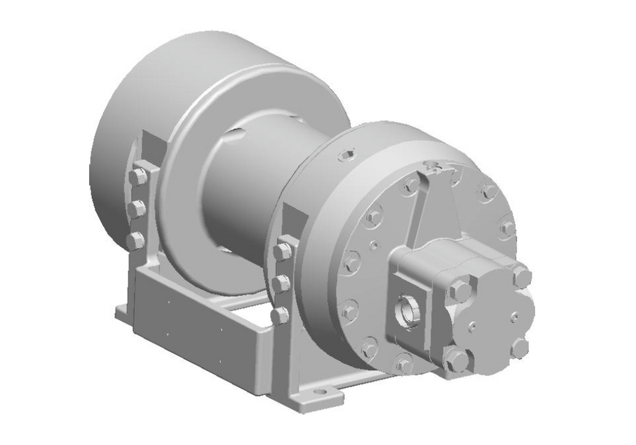 H8-3-30-1 : Pullmaster Planetary Hydraulic Winch, Rapid Reverse, 8,500