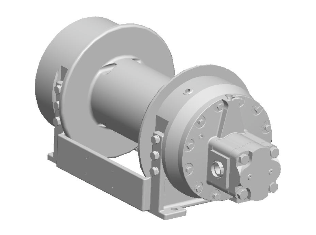 M8-3-30-4 : Pullmaster Planetary Hydraulic Winch, Equal Speed, 8,500lb