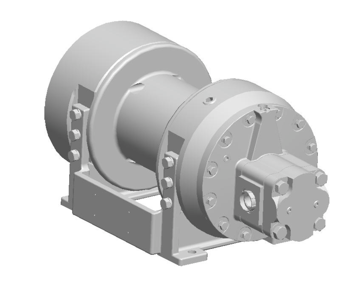 M8-6-30-1 : Pullmaster Planetary Hydraulic Winch, Equal Speed, 8,500lb