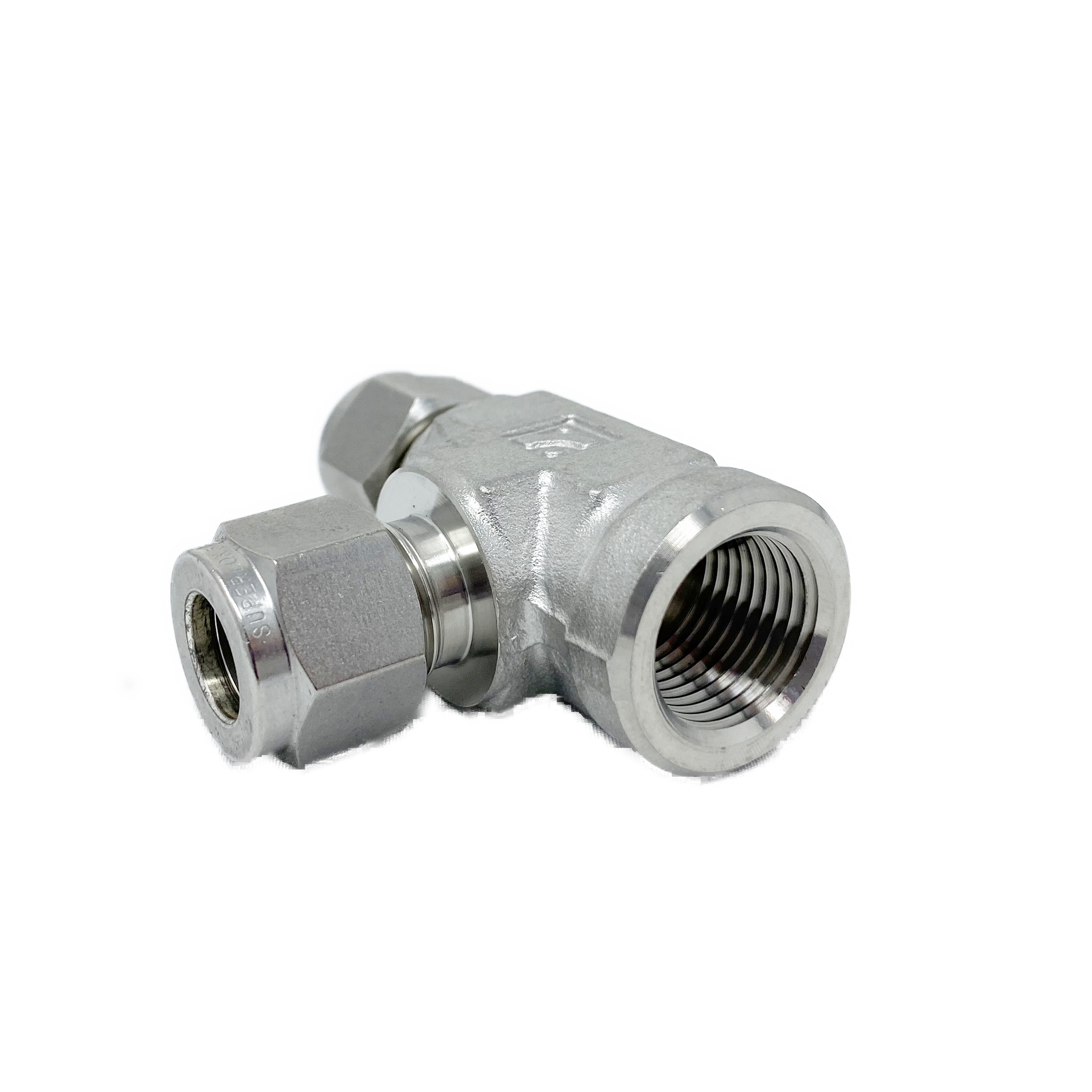 SFRT 12M-8N : Superlok 12mm O.D. Tube X 1/2" Female NPT Run Tee