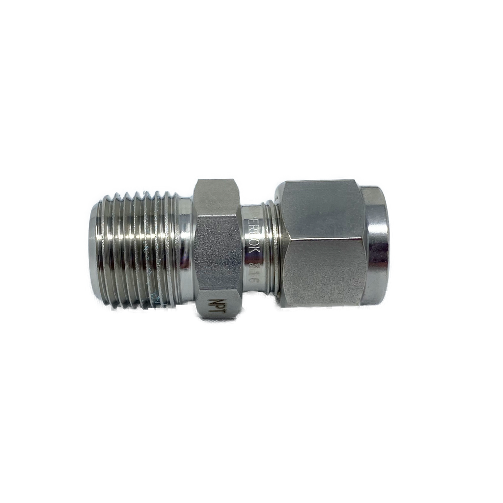 SMC 8-6N : Superlok 1/2" O.D. Tube X 3/8" Male NPT Connector