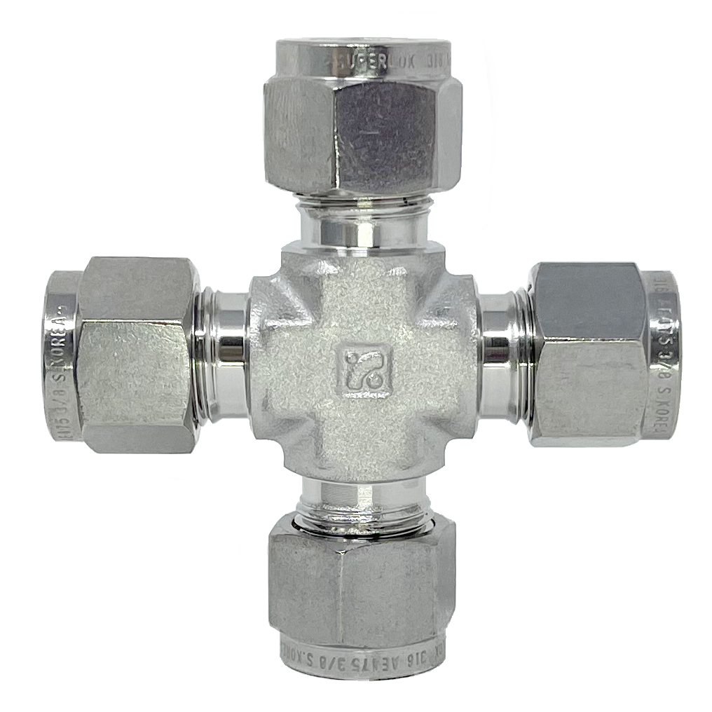 SUC-4 : Superlok 1/4" O.D. Tube Union Cross
